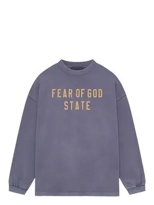 Fear Of God Heavy Long-sleeve Tee 'lavender - Purple