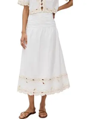 Rails Sol Embroidered Skirt - White