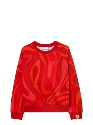 Emilio Pucci Marmo-print Sweatshirt - Red
