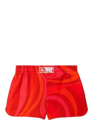 Emilio Pucci Marmo Print Shorts - Red