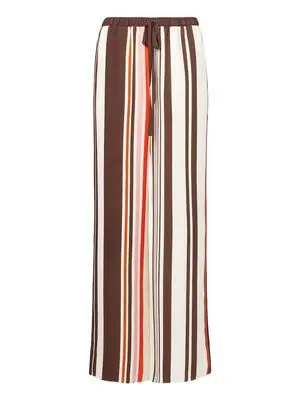 SIR. Thistle Silk Satin Wide-leg Pants - Multicoloured