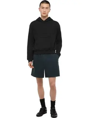 Helmut Lang Embossed Logo Hoodie - Black