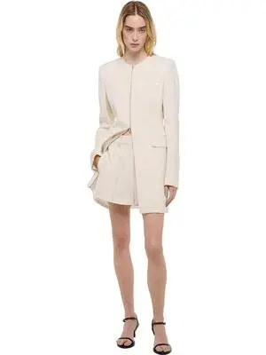 Helmut Lang Tailored Blazer Dress - Antique White