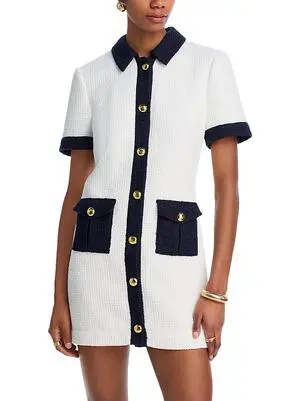 Cinq À Sept Nissy Mini Dress - White/navy