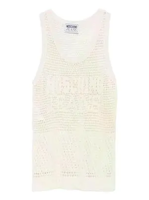 Moschino Open-knit Top - Neutrals
