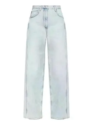 IRO PARIS Cotton Wide Leg Jeans - Blue