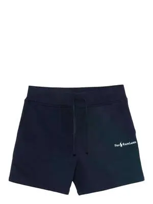 Ralph Lauren Logo-embroidered Track Shorts - Blue