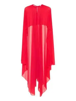 ATU BODY COUTURE Semi-sheer Cape - Red