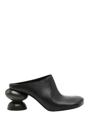 UMA WANG 70mm Sculpted-heel Mules - Black