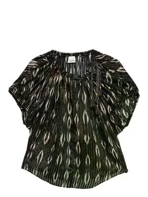 Isabel Marant Metallic-threading Blouse - Black