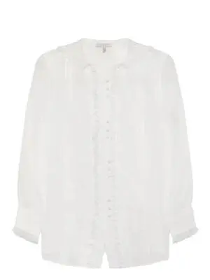 Shiatzy Chen Organza Laced Shirt - White