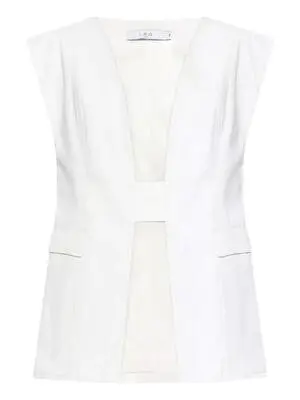IRO PARIS Sleeveless Blazer - White