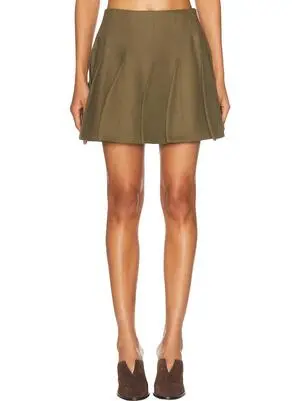 ANONLYCHILD Ellis Skirt - Olive Green