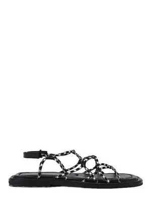 Intentionally Blank Lychee Sandal - Black & White