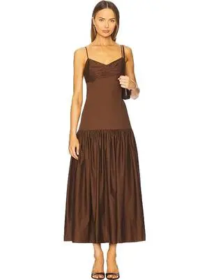 A.L.C. Harper Midi Dress - Milk Chocolate