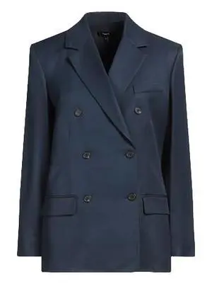 Theory Midnight Viscose Twill Blazer - Blue