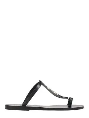 ANCIENT GREEK SANDALS Kimalé Awa Embellished Leather Sandals - Black