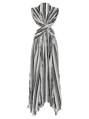 Philosophy Di Lorenzo Serafini Striped Maxi Dress - Neutrals
