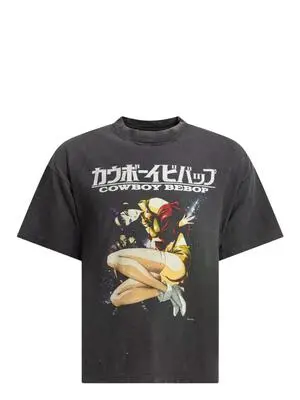 SAINT MXXXXXX X Cowboy Bebop Graphic-print T-shirt - Black