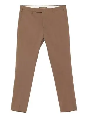 DELL'OGLIO Pleated Trousers - Brown