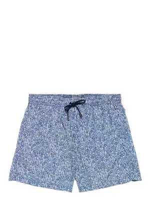 Canali Printed Swim Shorts - Blue
