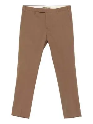 DELL'OGLIO Tapered Trousers - Brown