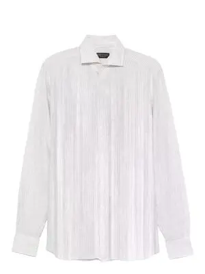 DELL'OGLIO Striped Shirt - Neutrals