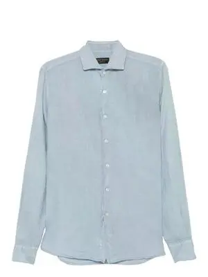 DELL'OGLIO Linen Shirt - Blue