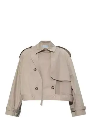 Stella McCartney Cropped Trench Jacket - Neutrals
