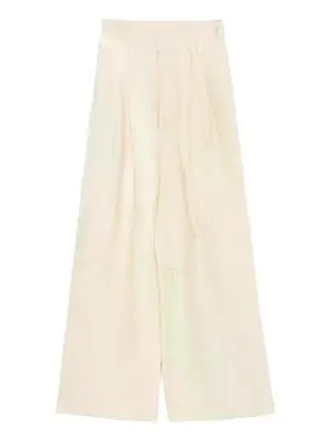 UMA WANG Pleated Trousers - Neutrals