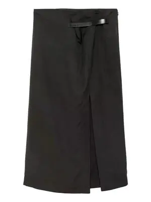 JW Anderson Logo-strap Midi Skirt - Grey
