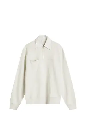 LADY WHITE CO. Anderson Quarter Zip - Off White