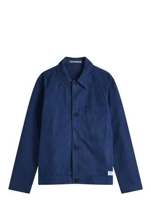 Norse Projects Marcus Canvas Overshirt - Workwear Blue