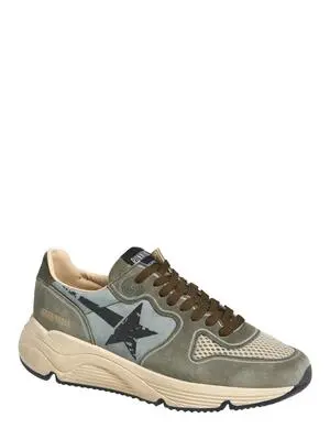 GOLDEN GOOSE Running Sneaker - Green/ Grey/ Black