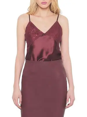 AS By DF Dixie Lace Cami - Decadent Wine
