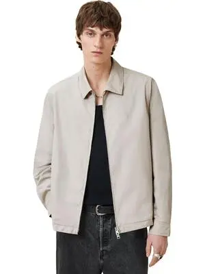 ALLSAINTS Trey Ramskull Jacket Feather Taupe