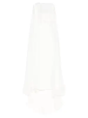 ATU BODY COUTURE Detachable-cape Maxi Dress - White