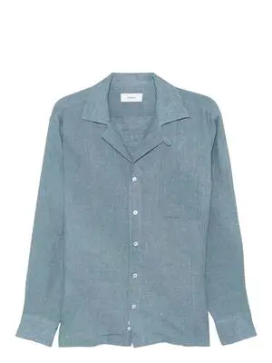 LARDINI Linen Shirt - Blue