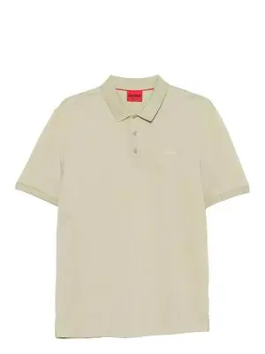 Hugo Cotton Piqué Polo Shirt - Green
