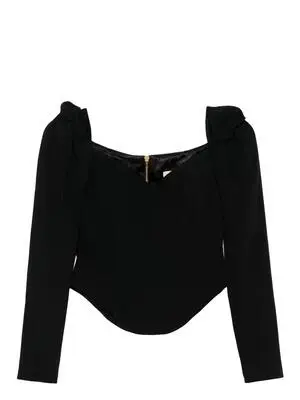 MOOS STUDIO Off-shoulder Top - Black
