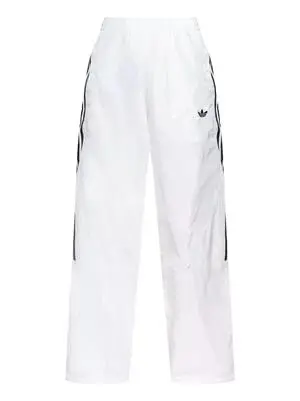 Adidas Logo-embroidered Track Pants - White