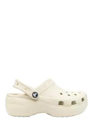 CROCS Logo-plaque Platform Clogs - Neutrals