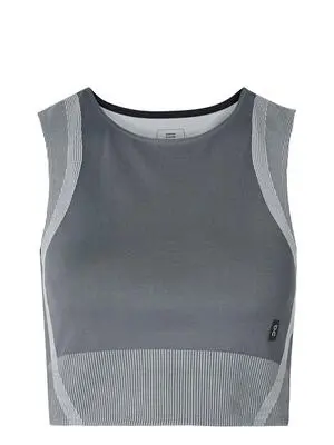On Studio Cropped Ribbed Tank - Gray