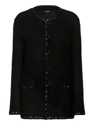 DOLCE & GABBANA Dolce & Gabbana Sequin-Embellished Bouclé Jacket