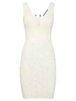 Philipp Plein Monogram Mini Dress - White