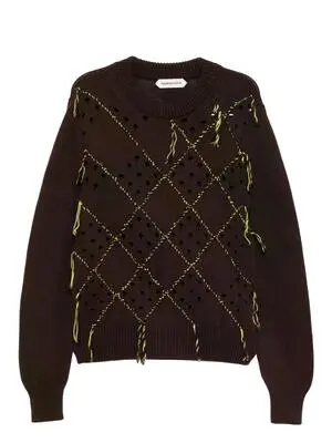 NAMACHEKO Argyle-intarsia Jumper - Brown