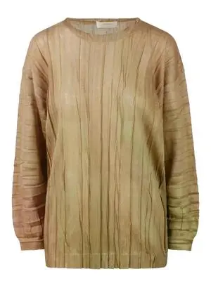 ATOMO FACTORY Crinkled-effect T-shirt - Neutrals