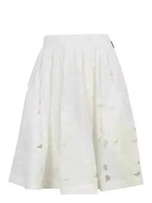 MSGM Sangallo Lace Skirt - White