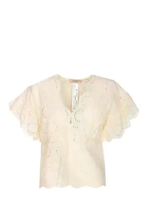 TWINSET Broderie-anglaise Blouse - White