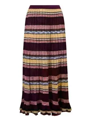 Ulla Johnson Seraphine Maxi Skirt - Red